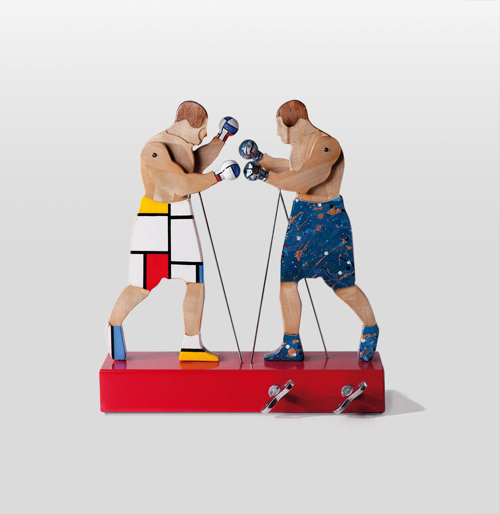 Boxing Toy, wood and metal. 2015 | Art, Wood and metal, Sculptures
